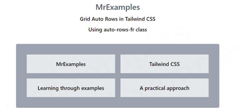 Grid Auto Rows In Tailwind Css Mr Examples